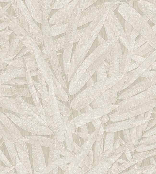 Structured Leaves Wallpaper in White/Cream by Eijffinger | Jane Clayton