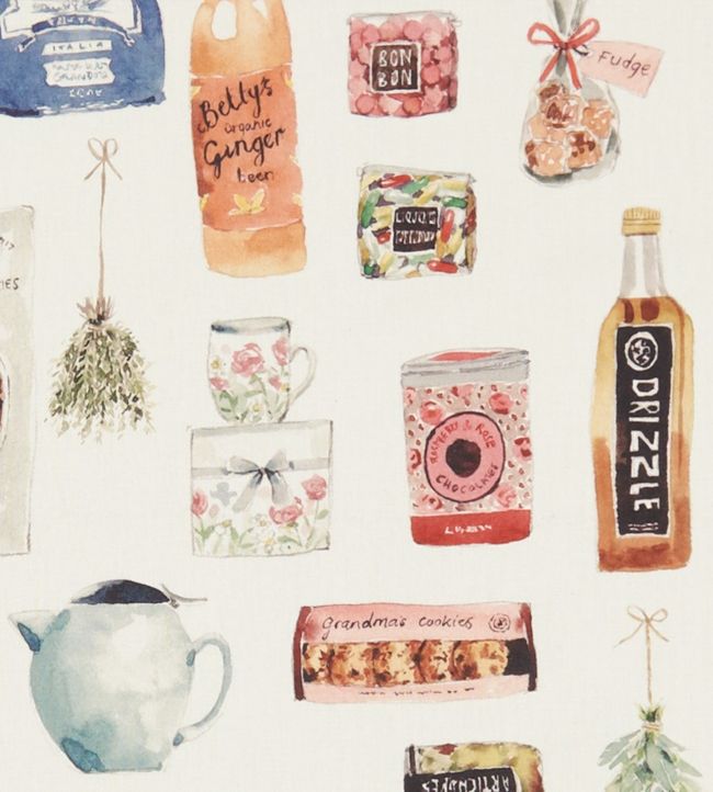 Pantry Fabric by Studio G in Cream | Jane Clayton