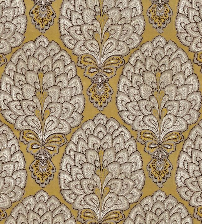 Sultan Fabric in Gold by Warner House | Jane Clayton