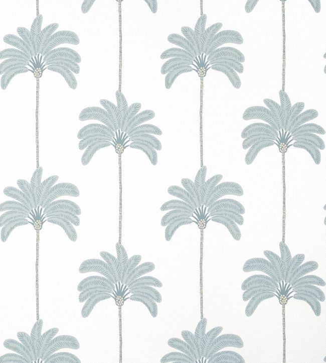 Sunset Boulevard Wallpaper in Spa Blue by Thibaut | Jane Clayton