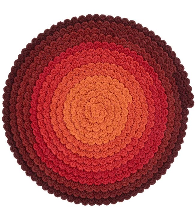 Swirl Round Rug in Autumn by cc-tapis | Jane Clayton