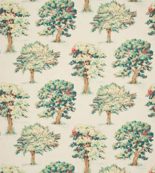 Sylvan Tree Fabric in Green by Jane Churchill | Jane Clayton