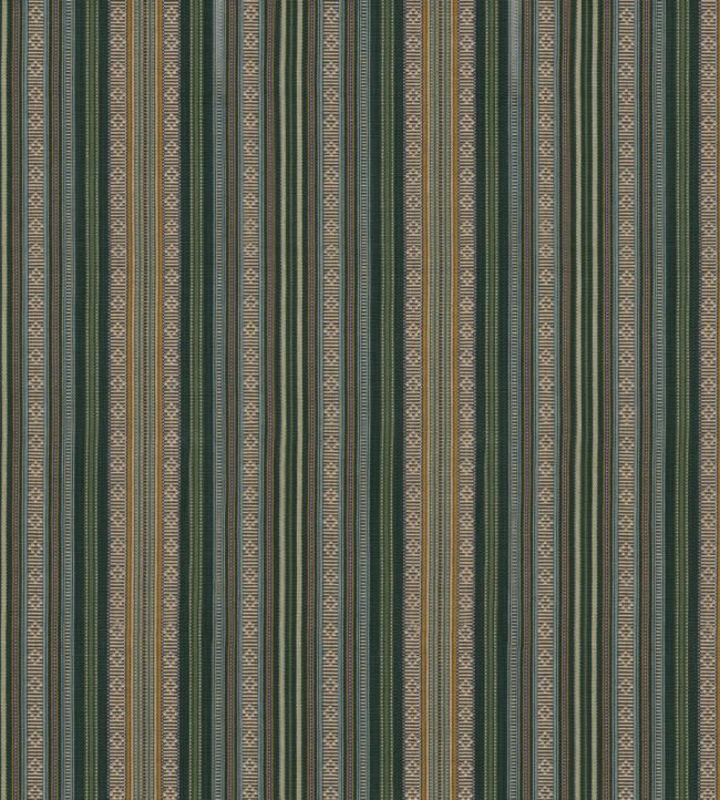 Symington Stripe Fabric in Emerald by GP & J Baker | Jane Clayton
