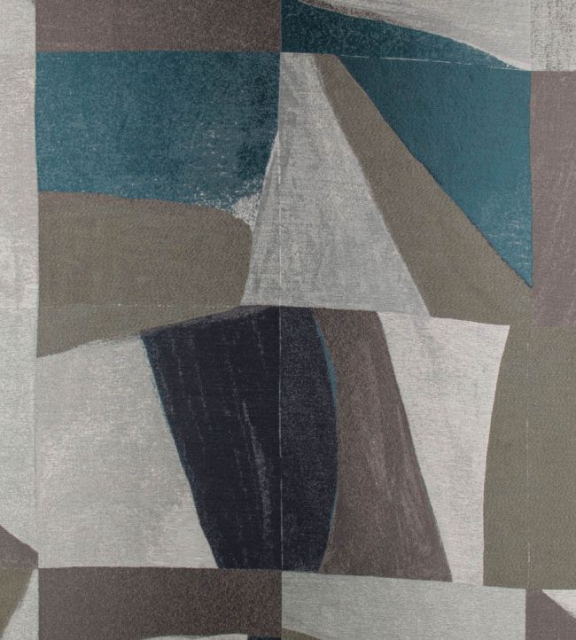 Tabala Fabric in Teal by Black Edition | Jane Clayton