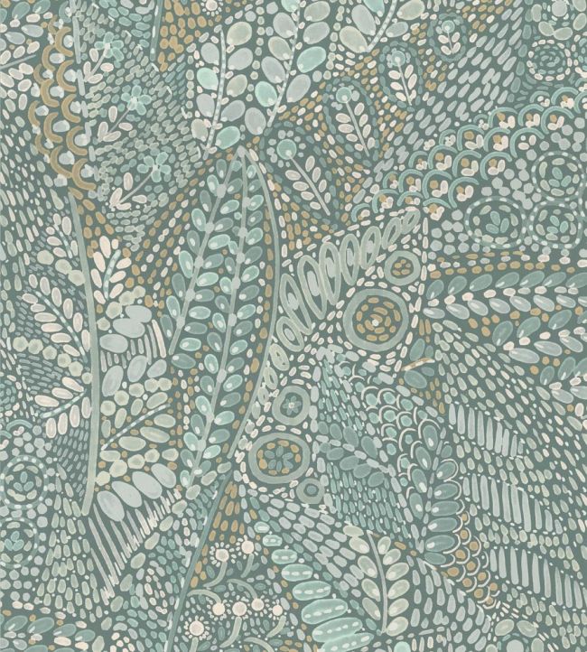 Talavera Wallpaper in Celadon/Amande by Casamance | Jane Clayton