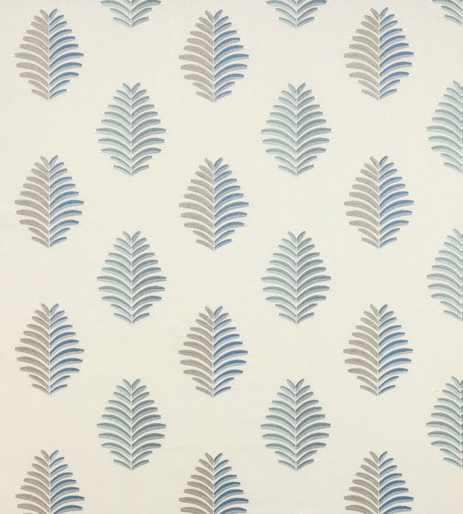 Tambour Fabric in Blue by Jane Churchill | Jane Clayton