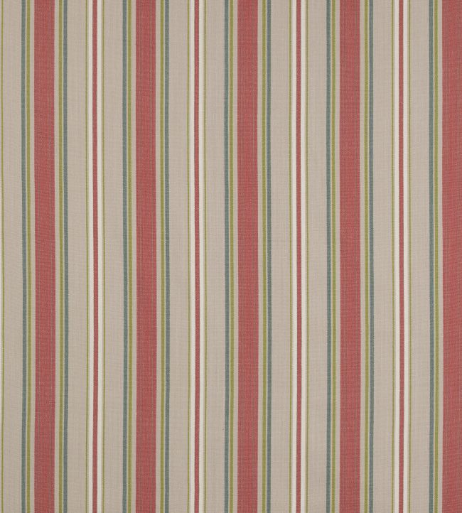 Tango Stripe Fabric in Red/Green by Jane Churchill | Jane Clayton