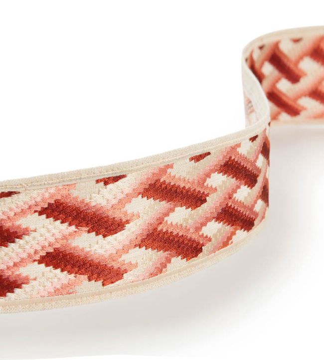 Taniska Braid Trimmings in Coral by Osborne & Little | Jane Clayton