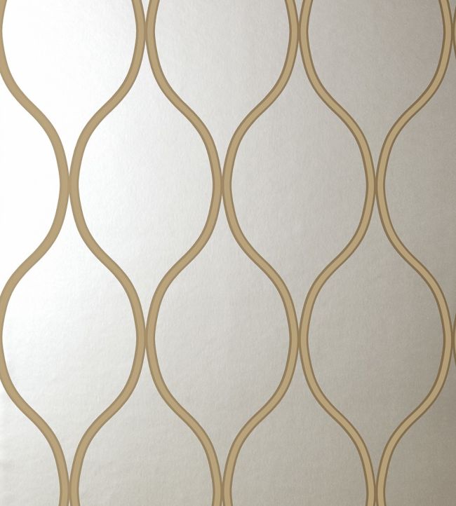 Camber Wallpaper by Thibaut in Silver | Jane Clayton