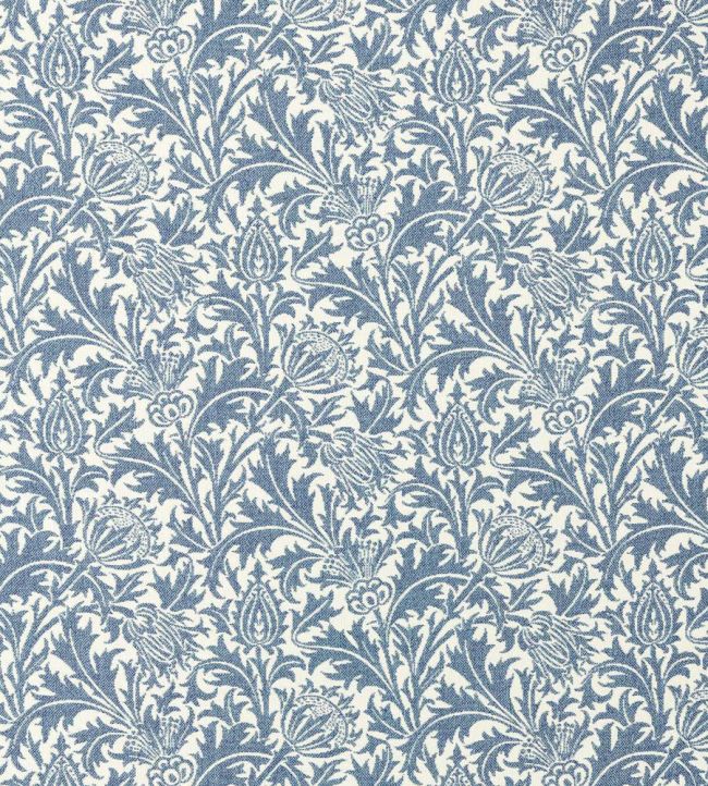 Thistle Weave Outdoor Fabric in Woad by Morris & Co | Jane Clayton