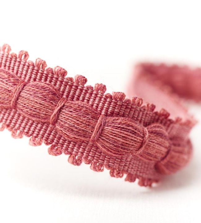 Thornborough Bobble Braid Trimmings in Rose by Sanderson | Jane Clayton