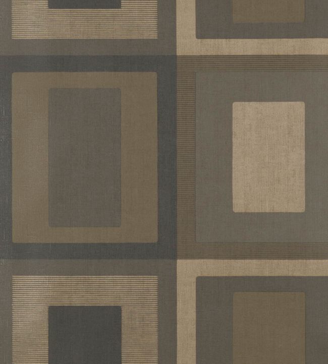Moro Wallpaper by Threads in Charcoal / Bronze | Jane Clayton