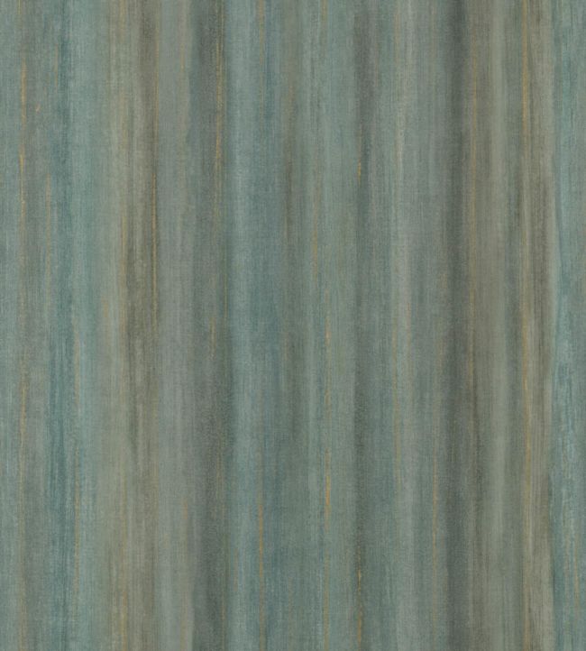 Painted Stripe Wallpaper by Threads in Teal | Jane Clayton