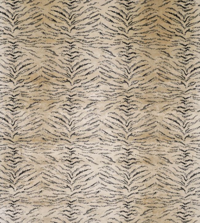 Tiger Velvet Fabric in Ivory by James Hare | Jane Clayton