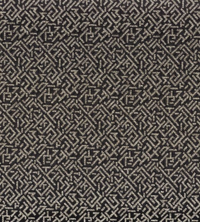 Trait D'union Fabric in Noir by Casamance | Jane Clayton