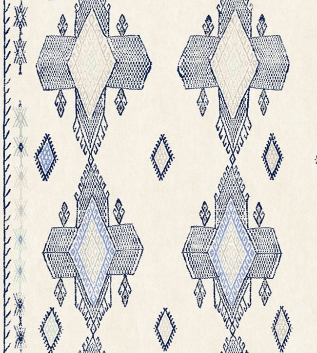 Travelling Light Wallpaper in Cobalt by Christopher Farr Cloth | Jane ...