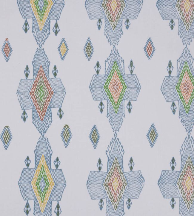 Travelling Light Fabric in Teal by Christopher Farr Cloth | Jane Clayton