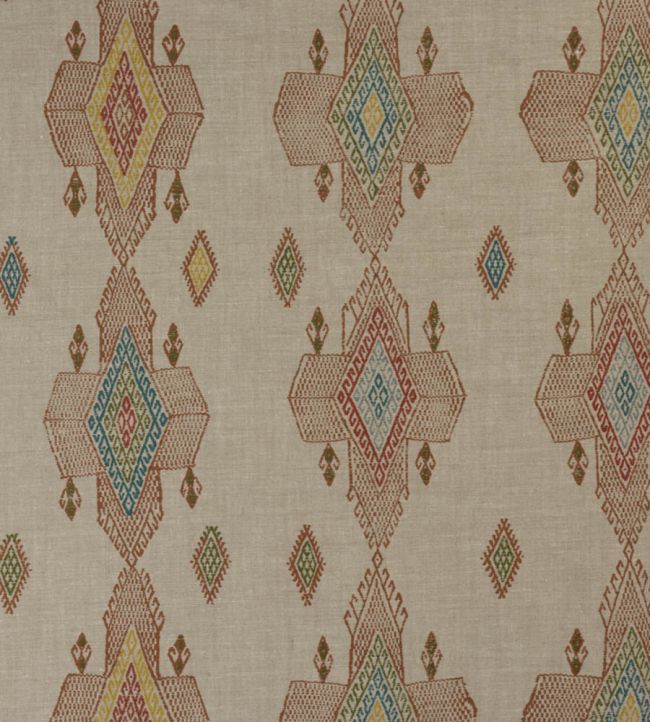 Travelling Light Fabric in Terracotta by Christopher Farr Cloth | Jane ...