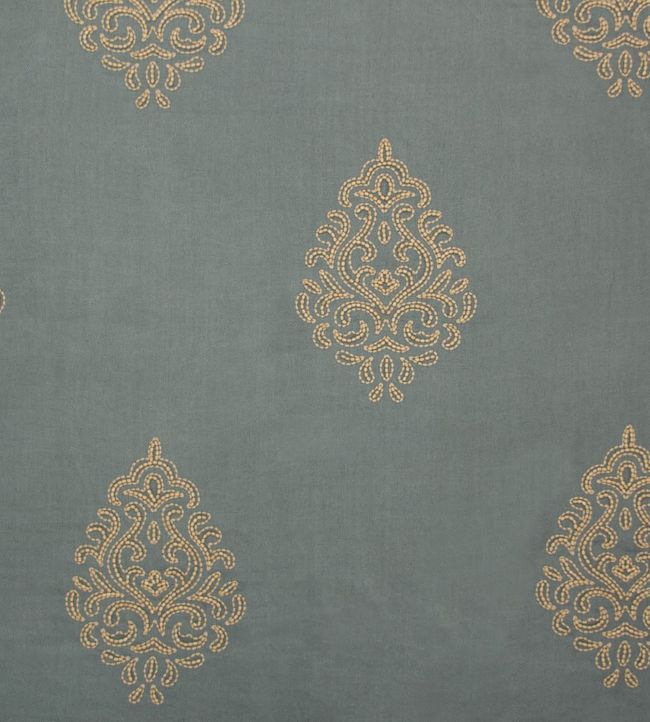 Beaded Damask Fabric by Travers in Taupe | Jane Clayton