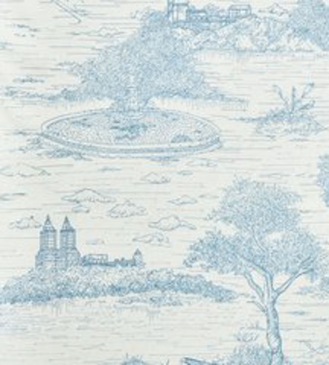 Central Park Toile Fabric by Travers in 692 | Jane Clayton