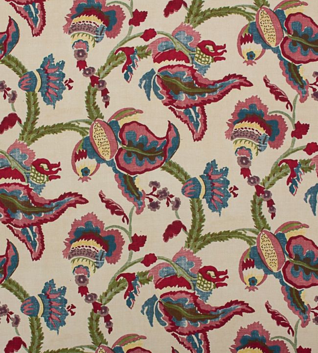 Yorkshire Fabric by Travers in Berry | Jane Clayton