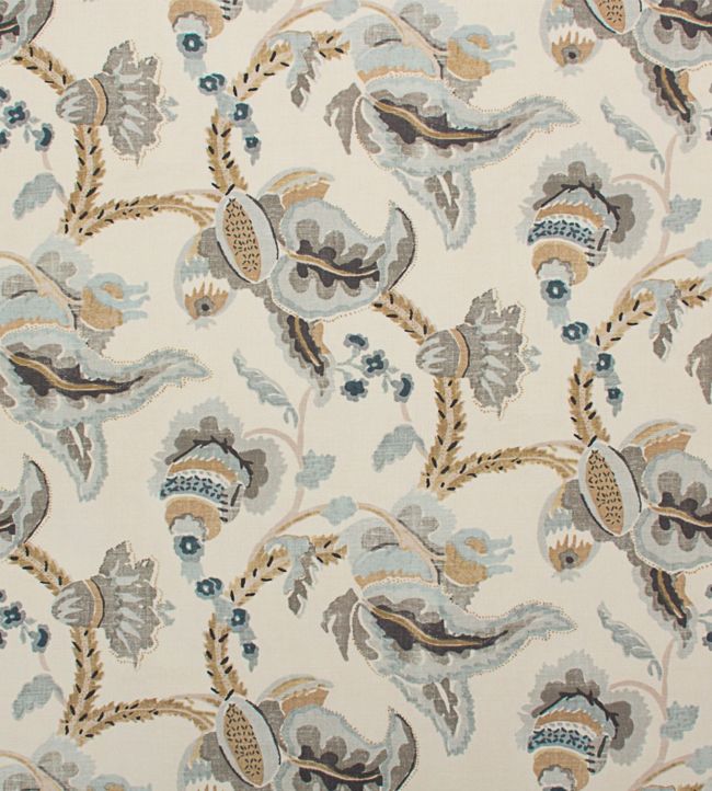 Yorkshire Fabric by Travers in Steel Blue | Jane Clayton