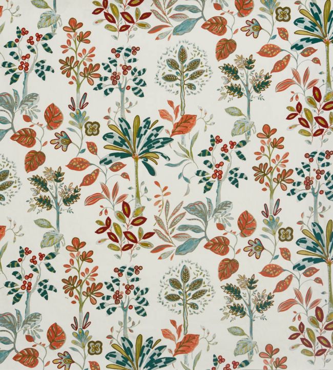 Tree of Life Fabric in Tiger Lily by Prestigious Textiles | Jane Clayton