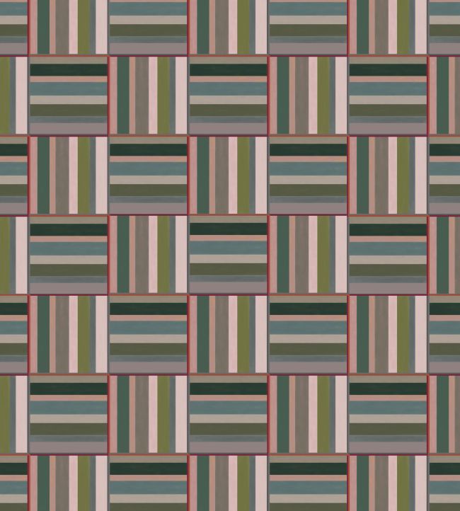 Tulip Fields Wallpaper in Dawn by Ottoline | Jane Clayton