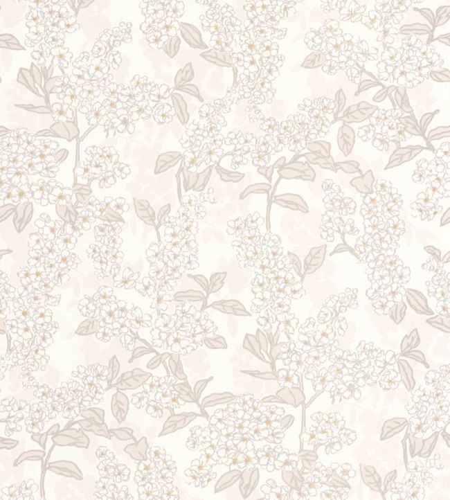 Ume Wallpaper in Blanc Cotton by Casadeco | Jane Clayton