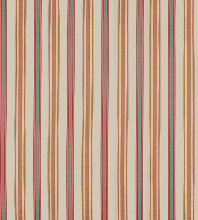 Valley Stripe Fabric in Rowanberry/Cream by Sanderson | Jane Clayton