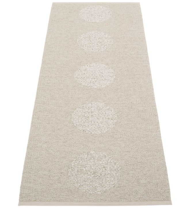 Vera 2.0 Runner Rug in Linen/Stone Metallic by Pappelina | Jane Clayton