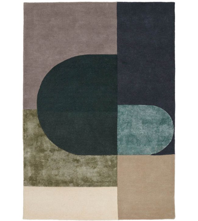 Vilja Rug in Green by Linie Design | Jane Clayton