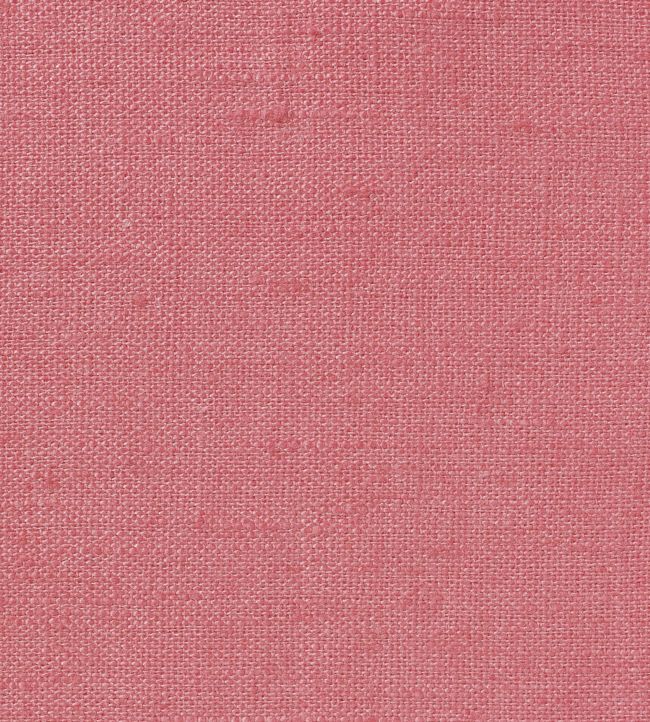 Light Weight Plain Linen Fabric by Volga Linen in Coral | Jane Clayton
