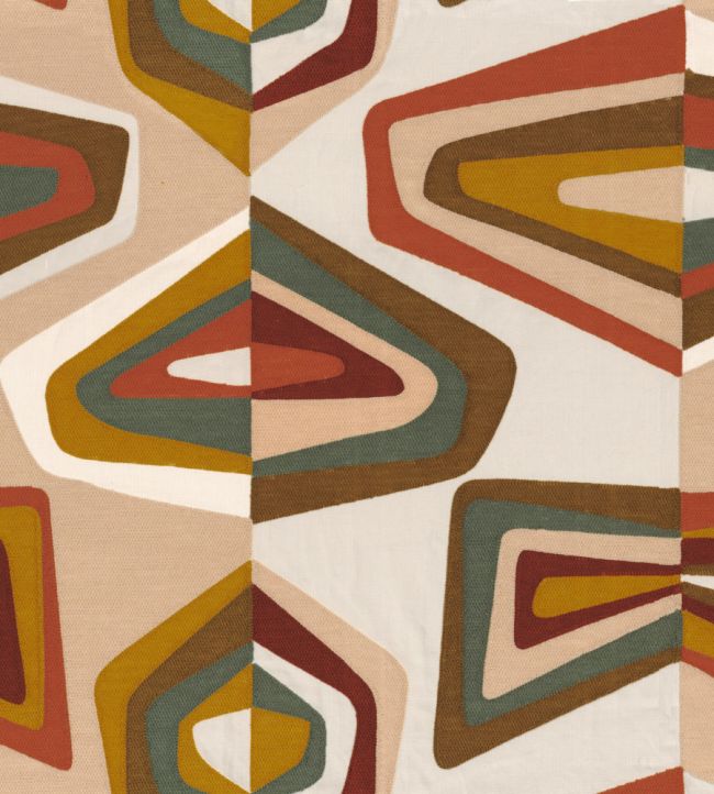 West Dream Fabric in Orange Brule Ocre by Casamance | Jane Clayton