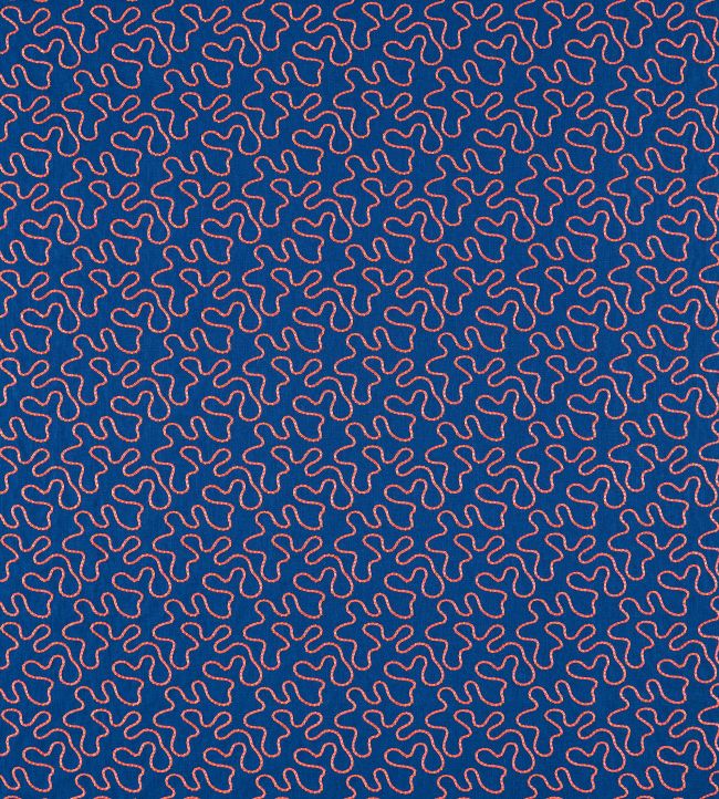 Wiggle Fabric in Lapis/Spinel by Harlequin | Jane Clayton