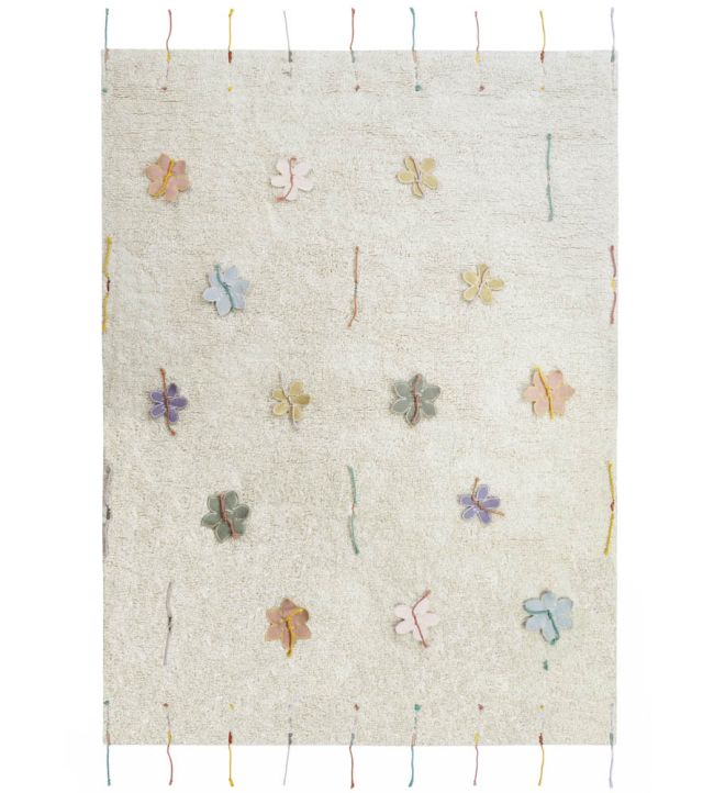 Wildflowers Rug in Natural by Lorena Canals | Jane Clayton
