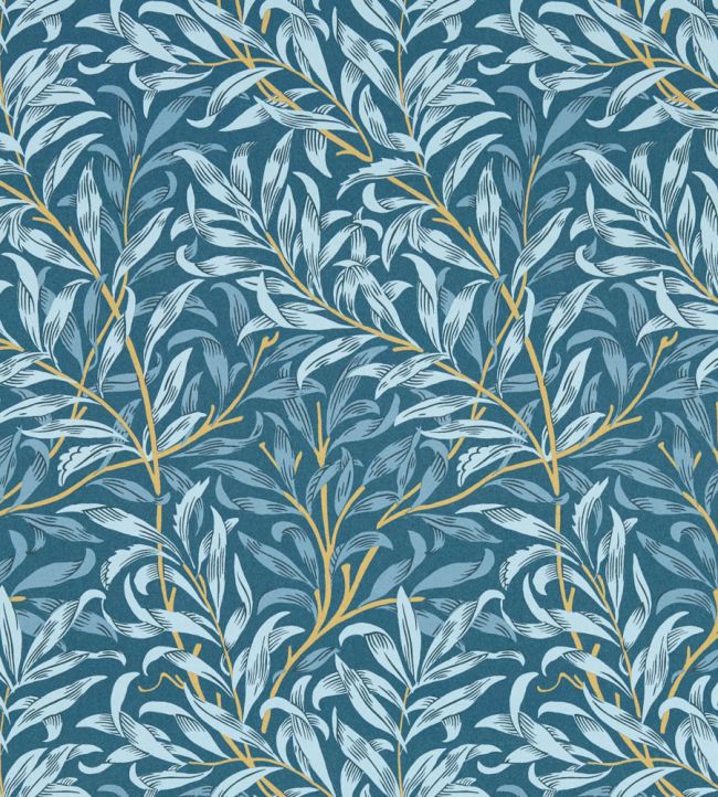 Willow Boughs Wallpaper in Denim by Clarke & Clarke | Jane Clayton