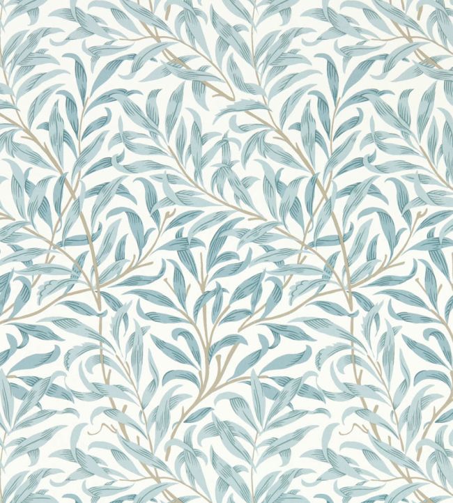 Willow Boughs Wallpaper in Mineral by Clarke & Clarke | Jane Clayton