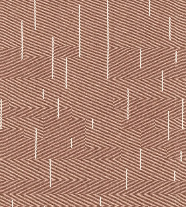With Verticals Wallpaper in Rust by Christopher Farr Cloth | Jane Clayton
