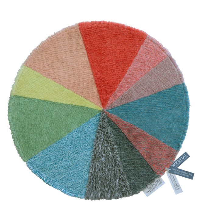 Woolable Pie Chart Rug in Multicoloured by Lorena Canals | Jane Clayton
