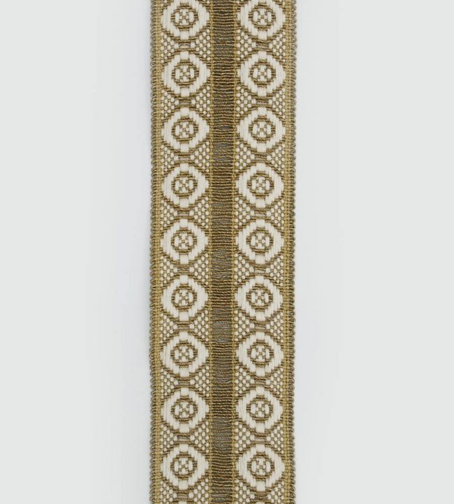 Woven Diamonds Tape Trimmings in Gilt by Jim Thompson | Jane Clayton