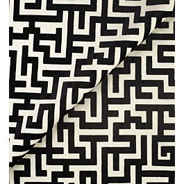 Apollon Fabric in Black by Jim Thompson | Jane Clayton