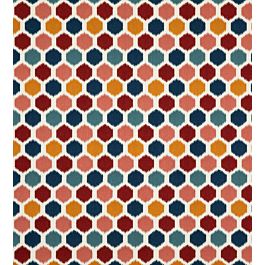 Pinata Fabric by Baker Lifestyle in Indigo/Spice | Jane Clayton