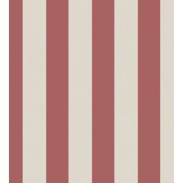 Baltic Rayure Wallpaper in Rouge by Casadeco | Jane Clayton