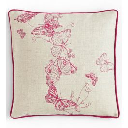 Butterflies Ready Made Cushions by Barneby Gates in Raspberry 45x45cm ...