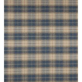 Carrick Plaid Fabric in Navy by Colefax and Fowler | Jane Clayton