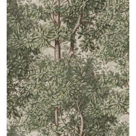 Charles Wallpaper mural in Green by Sandberg | Jane Clayton
