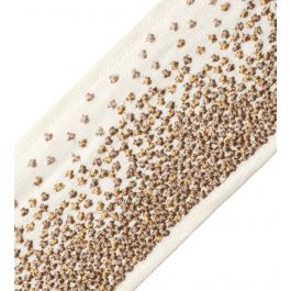 Colony Embroidered Border Trimmings in Dune by Samuel & Sons | Jane Clayton