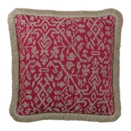 Cusco Ready Made Cushions in Raspberry by Warner House | Jane Clayton