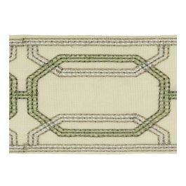 Delano Octagon Braid Trimming in Leaf by Colefax and Fowler | Jane Clayton